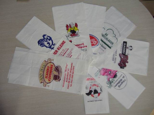 Sacos polis plásticos impressos favoráveis ao meio ambiente para a carga do fast food