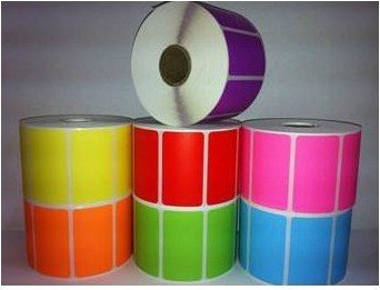 Thermal direto etiquetas adesivas impressas coloridas nas logísticas, armazém, produtos eletrônicos