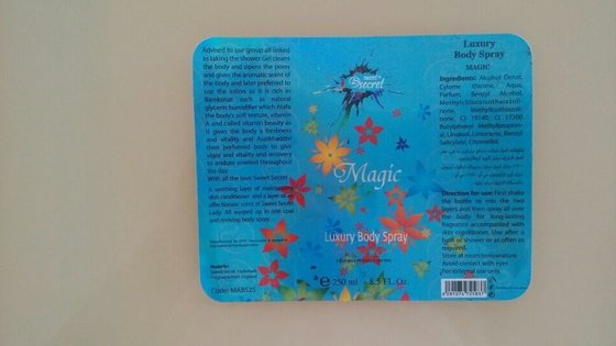 Offset Printing Cosmetic Bottle Labels Waterproof for Body Spray