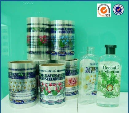 A garrafa cosmética da coleção erval etiqueta Eco-amigável com transparente