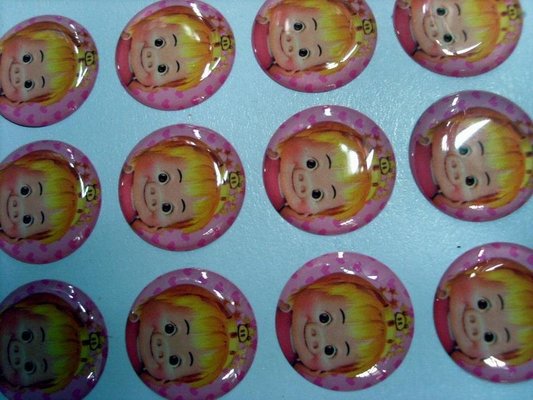 Decoração de cristal das etiquetas da resina de cola Epoxy do porco bonito para brinquedos das crianças