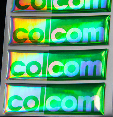 Etiquetas côncavas da abóbada da cola Epoxy das garrafas, etiquetas da impressão da tela de CMYK