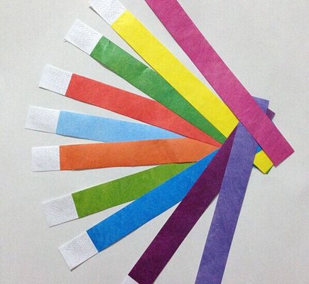 impressão colorida impressa Auto-adesão do número de série dos punhos de TYVEK