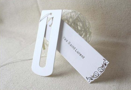 Etiquetas impressas papel do cair da roupa com papel da espessura da corda 1mm