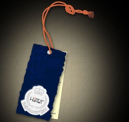 Rope / String Colorful Printing Personalized Hang Tags Baby Foot Shape