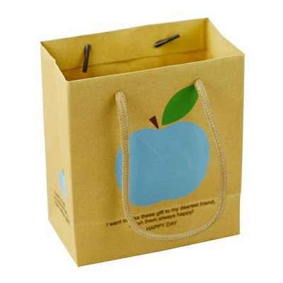 Sacos de papel segurados amigáveis de Eco, sacos de papel de compra de Brown Kraft