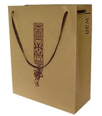 Sacos de papel imprimindo coloridos de Brown Kraft com punhos Eco amigável