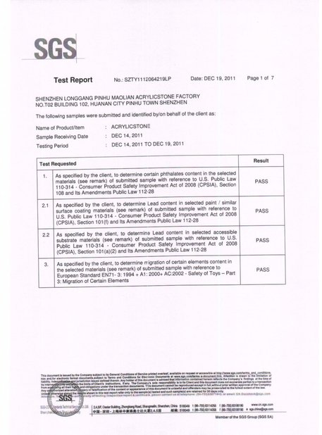 China 5T PACKING PRODUCTS CO.,LTD Certificações