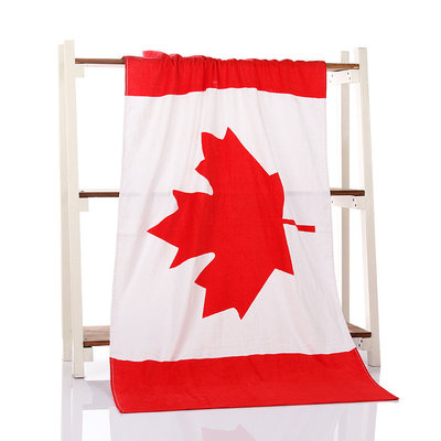 Imprint logo Promotional Velour Woven Terry Large Beach towel