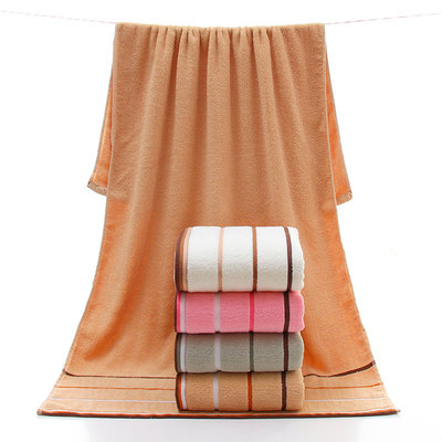 Light Color Hotel Bath Towel /  Ultra Absorbent Towel For Swimming