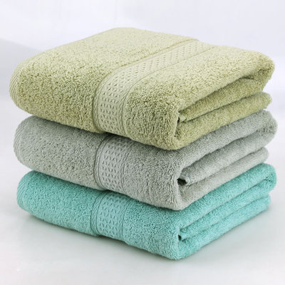 Turkish Style Velour Cotton Bath Towels Custom Simply Soft And Lasting Color