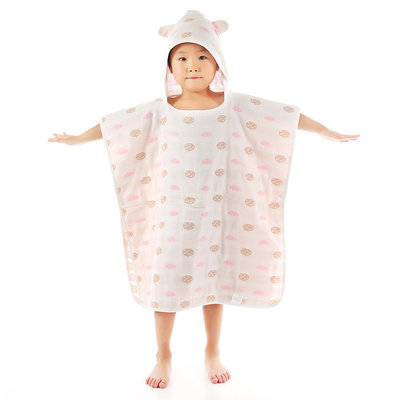 Warm Cotton Kids Hooded Towels / Baby Bath Towels Pure 100% Velour