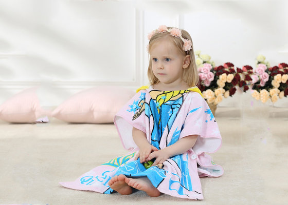 Customised Large Hooded Beach Towels With Easy Clean 100% Cotton Fabric