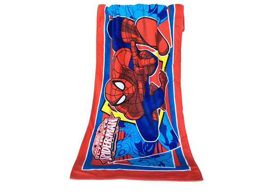 Spiderman Beach Towels Monogrammed Cool Bright Color Red for Little Boy 250gsm