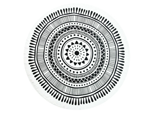 Boutique Mandala Circular Beach Towel Environmentally Friendly Material