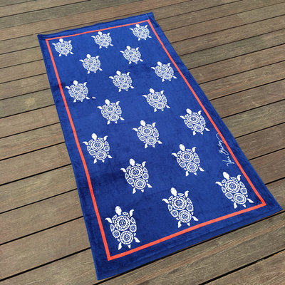Woven Luscious Sea Turtle Beach Towel Color Fastness For Dorm Life