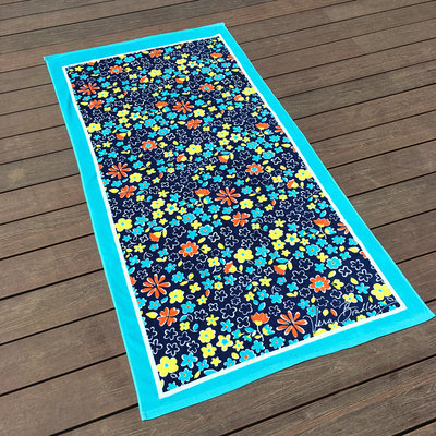 High Absorbency Promotional Beach Towels Light Blue With Pure Cotton