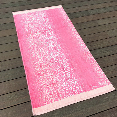 Leopard Oversized Printed Beach Towels Thick Vibrant Color For Christmas Gift