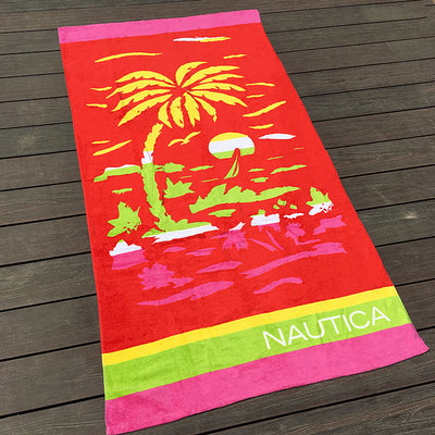 Hawaiian Sunset Promotional Beach Towels 12 Full Colour Printing Per Design