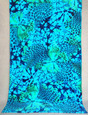 Double Terry Reactive Printed Beach Towels For Outdoor Activities 95 X 160cm