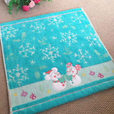Cute Frosty Snowman Hand Towels Collection With High Grade Cotton Made