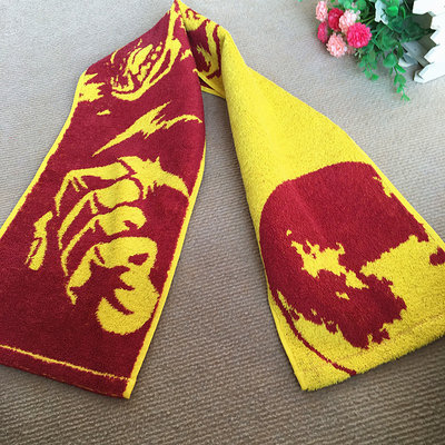 Reversible Jacquard Instant Cooling Towel  For Soccer Club Promotion
