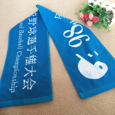 Baseball Champainship Sports Gym Towel Two - Side Woven Terry Colored