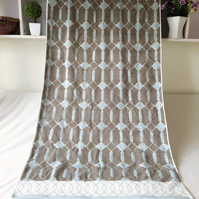 32 S Yarn Dyed Cotton Beach Towel Thick Absorption And Comfortable Touch