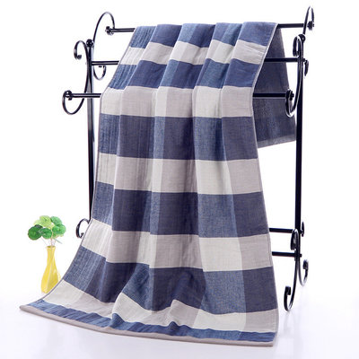 Plaid Patterned Luxury Cotton Towels