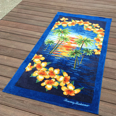 Rush Imprint Custom Beach Towel ISO9001 OEKO Authorized Manufacture