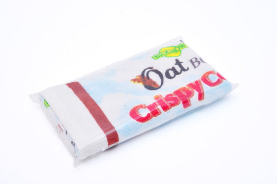 Reactive Printed Compressed Beach Towels / Cotton Beach Towels With Printing Logo