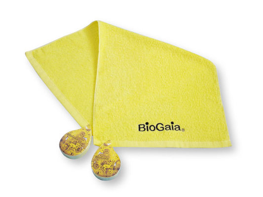 Two - Side Yarn Dyed Compressed Beach Towels Yellow Color Leaf Shape