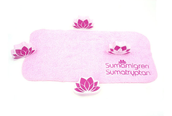Compressed Hign Pure Cotton Face Towels Plain Color Pink Lotus Lint - Free
