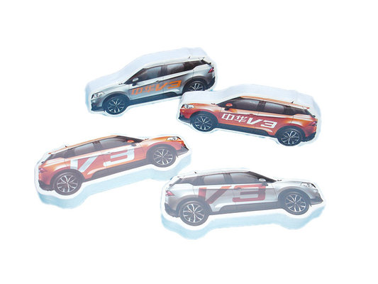White Car Promotional Compressed Beach Towels 100% Cotton With 76 X 152 cm