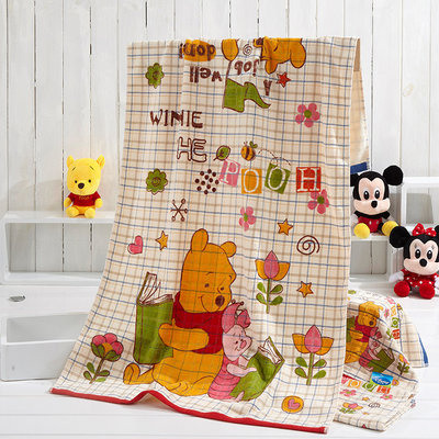 Funny Winnie Kids Disney Beach Towels Tie Dye Cartoon Suitable For Bath
