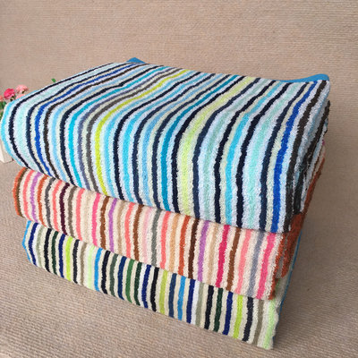 Plain Dyed Beach Bath Towels / Striped Beach Towels With Multi Color