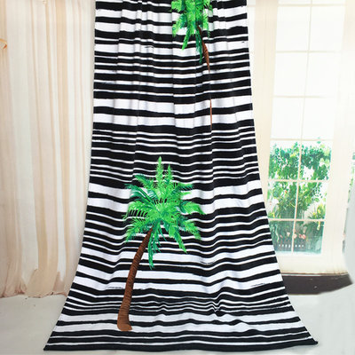 White Striped Huge Beach Towel
