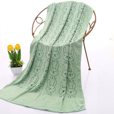 Compact Quick Dry Microfiber Beach Towels White And Black Crossed Printed