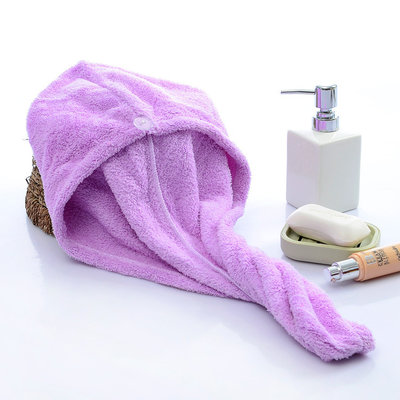 12 Colors Microfiber Hair Dry Towels Velour Printed Border And Customized Size