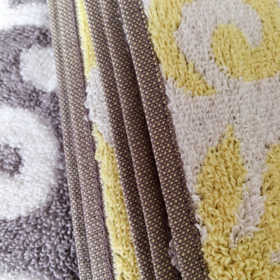 Rectangular Royal Velvet Cotton Bath Towels Reversible Solid Dyed Dobby