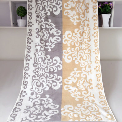 Rectangular Royal Velvet Cotton Bath Towels Reversible Solid Dyed Dobby