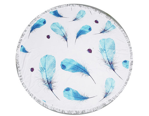 Boutique Mandala Circular Beach Towel Environmentally Friendly Material