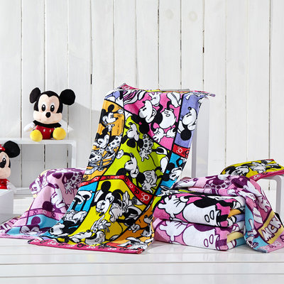 Mickey Disney Group Plain Bath Towels , Jacquard Cotton Beach Towels