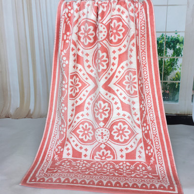 Custom Canada Woven Jacquard Beach Towels For Promotion Shop , 550gsm Weight