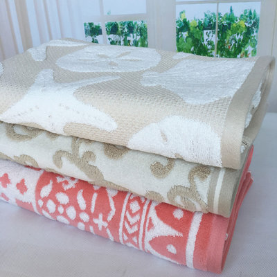 Custom Canada Woven Jacquard Beach Towels For Promotion Shop , 550gsm Weight
