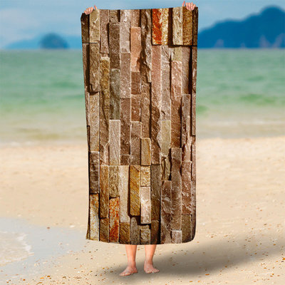250 Gsm Digital Print Terry Personalized Beach Towels With No Color Limit
