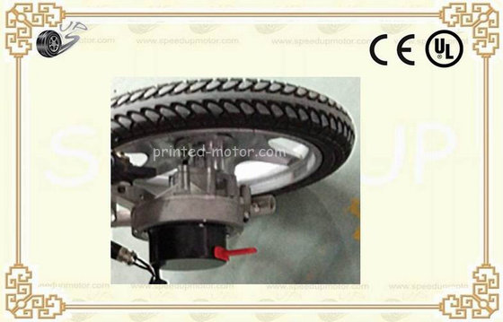Electric Vehicle Hub Motor With Manual Clutch Brake Printed 24 V 180 W