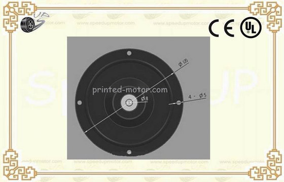 Flat Printed Circuit Motor , 65W Film 12V DC Pancake Disc Servo Motors