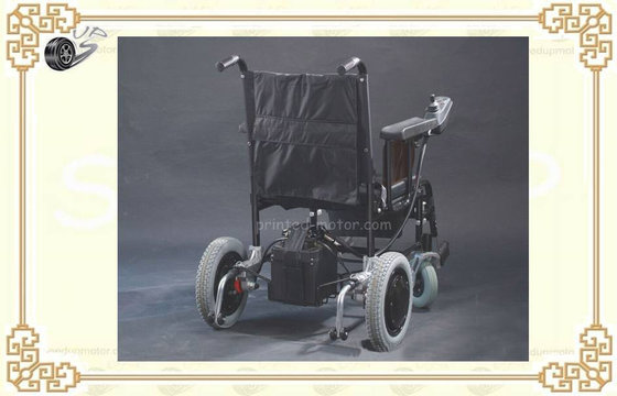 Steel Frame Electric Hub Motor Wheelchair With Anti-bump Pedal , Self Belt 1200 x 700 x 930 mm
