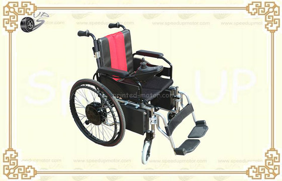 Electric and Hand-actuated Hub Motor Wheelchair with Foldable Aluminum Alloy Frame